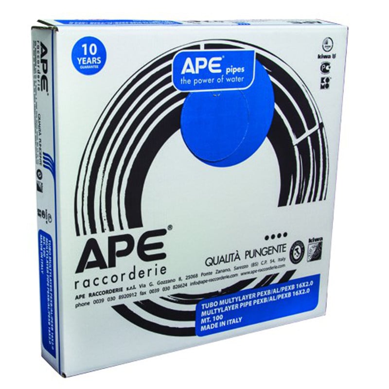 MULTYLAYER PLAIN PIPE PeXb/Al/PeXb - Ape Raccorderie